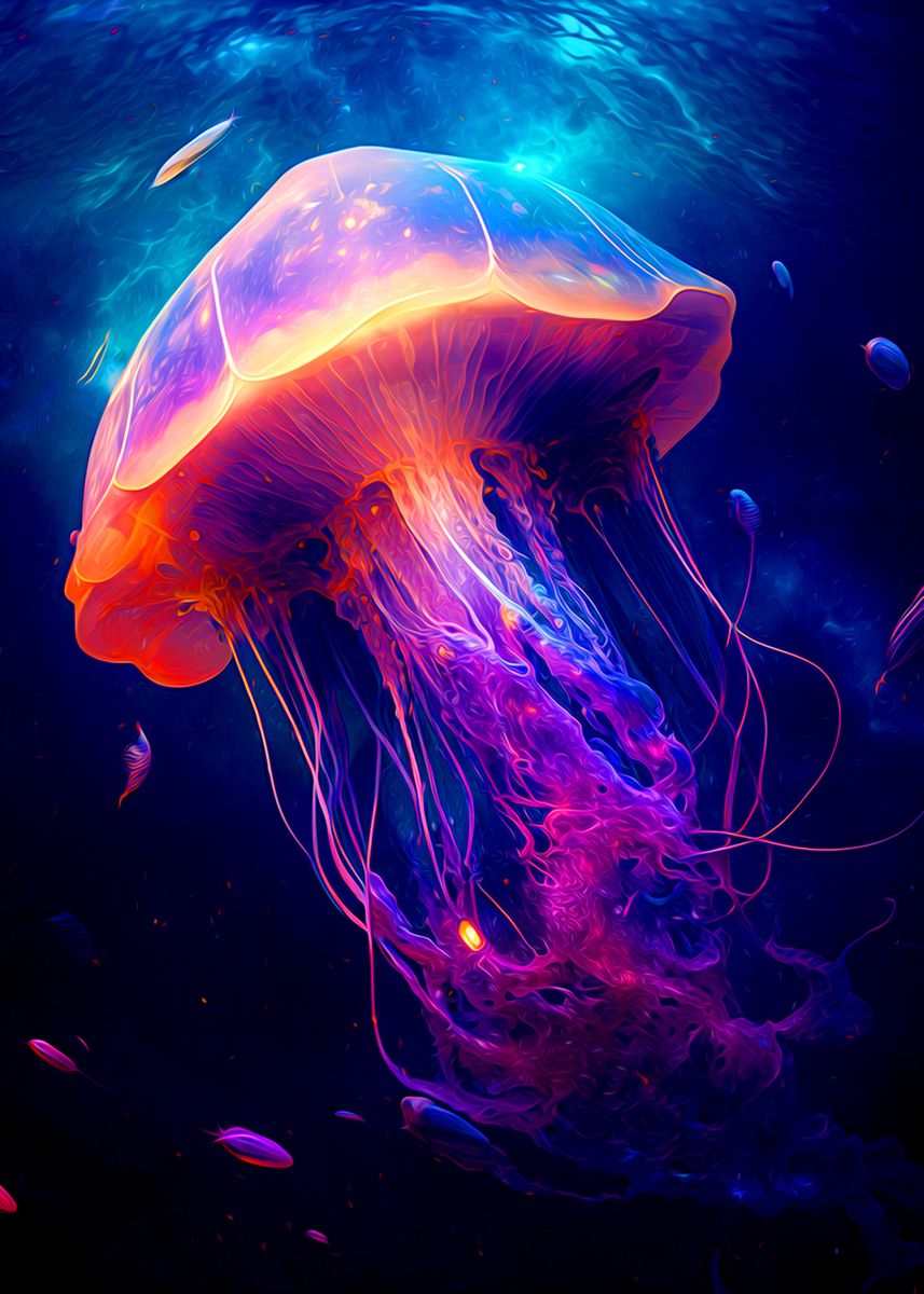 'Jellyfish' Poster by dung nguyen | Displate