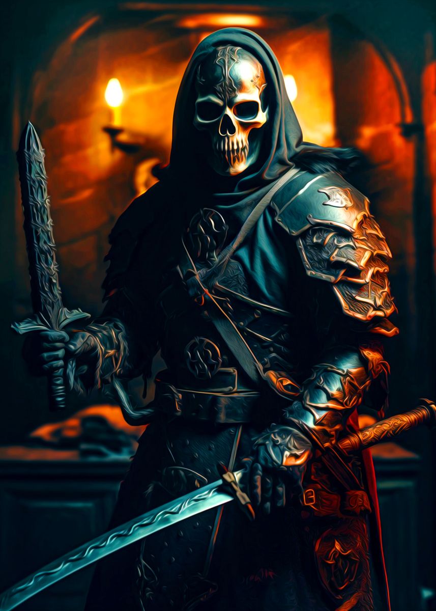 'Demon Warrior' Poster, picture, metal print, paint by vincen pham ...