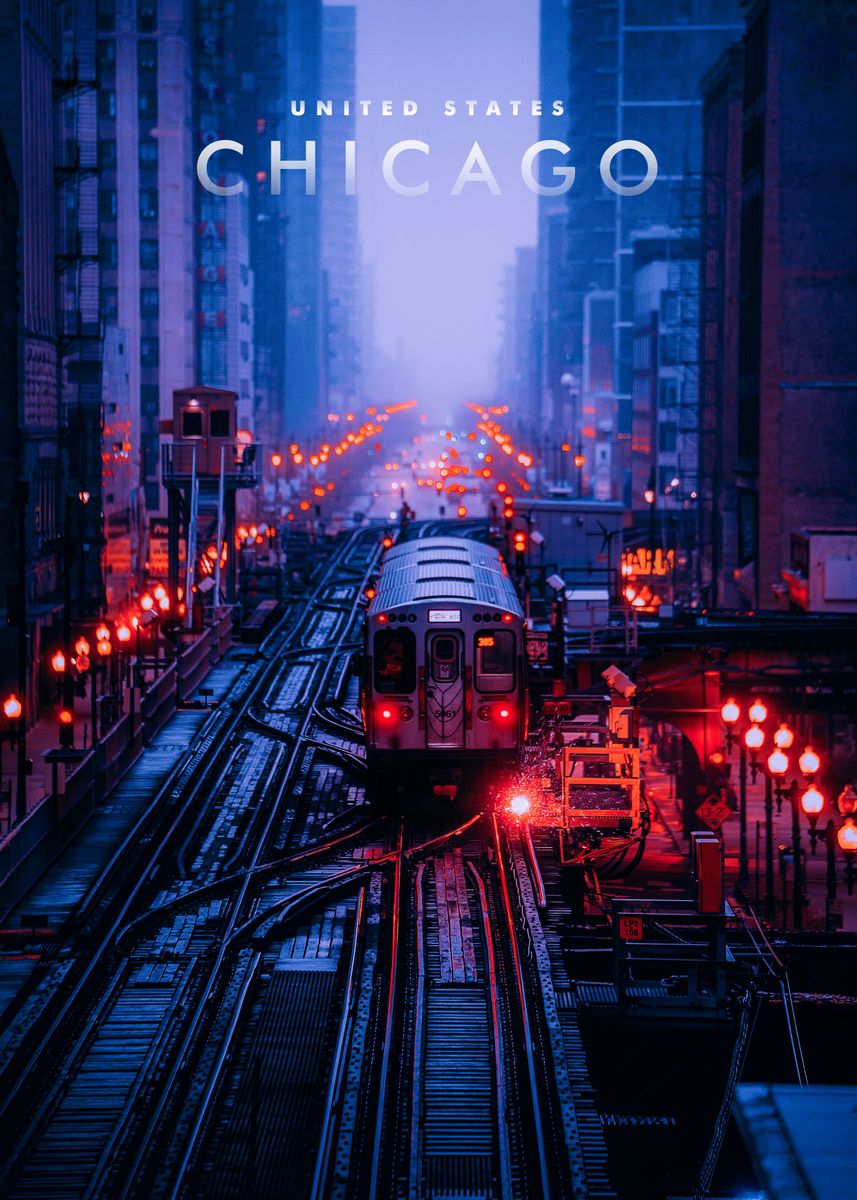 'Chicago City' Poster, picture, metal print, paint by Pitch Photography ...