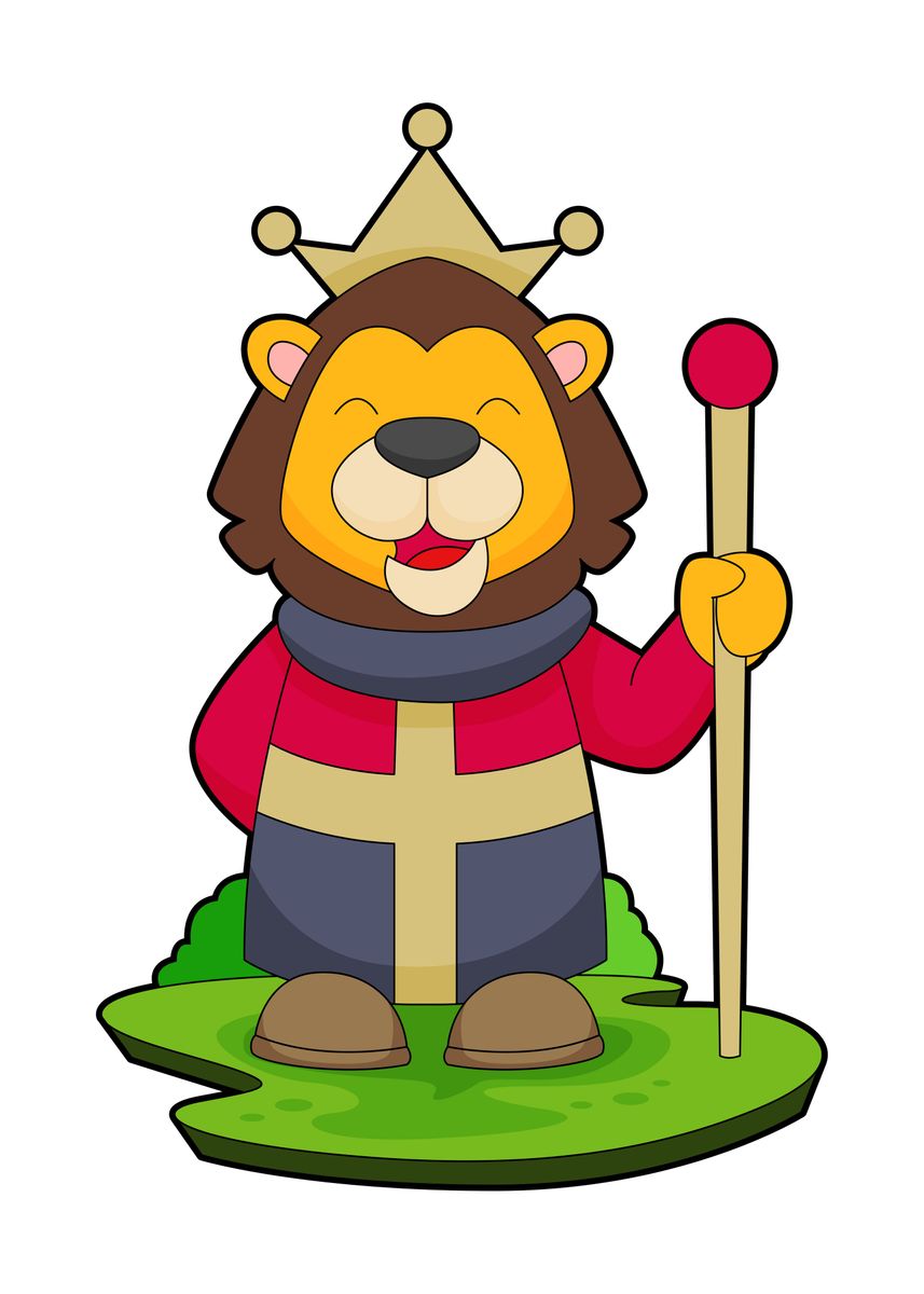 'Lion King Crown ' Poster, picture, metal print, paint by Markus ...