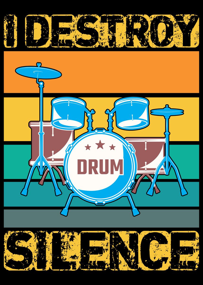 'Drummer' Poster, picture, metal print, paint by maxdesign | Displate