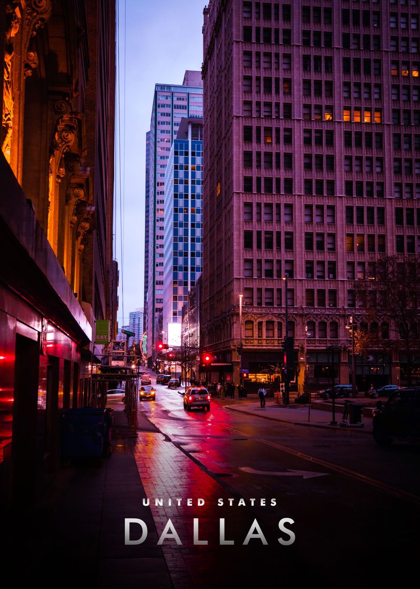 'Dallas Texas' Poster, picture, metal print, paint by Oneil Photography ...