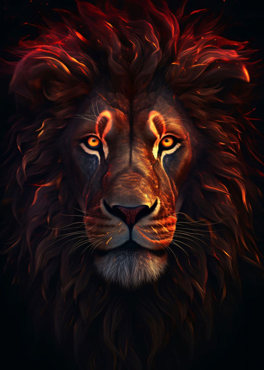 'King of the Jungle' Poster, picture, metal print, paint by Conceptual ...