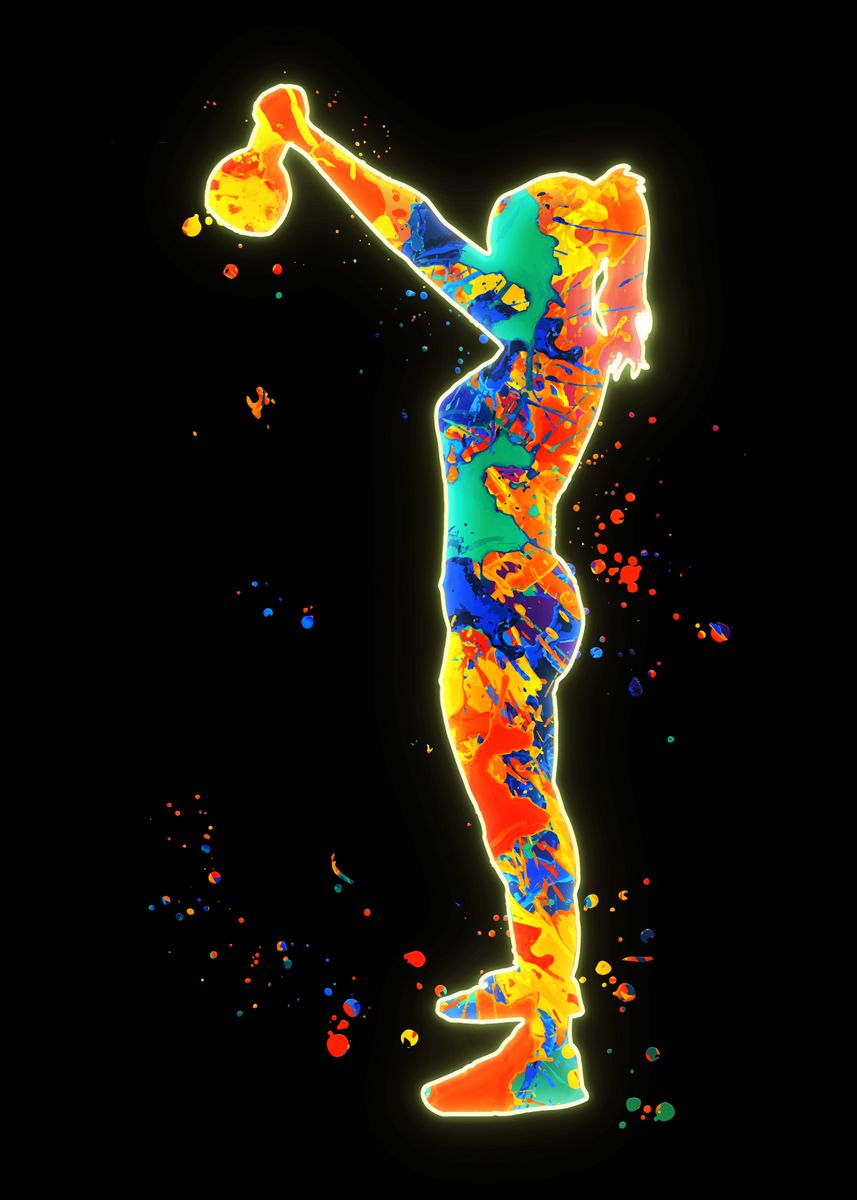 'Kettlebell Art ' Poster, picture, metal print, paint by Tony Lee ...