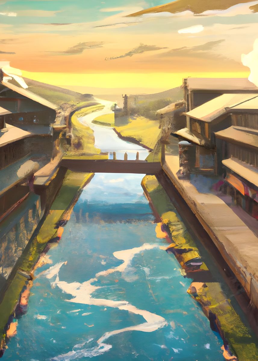 'Off Into The Distance' Poster, picture, metal print, paint by ...