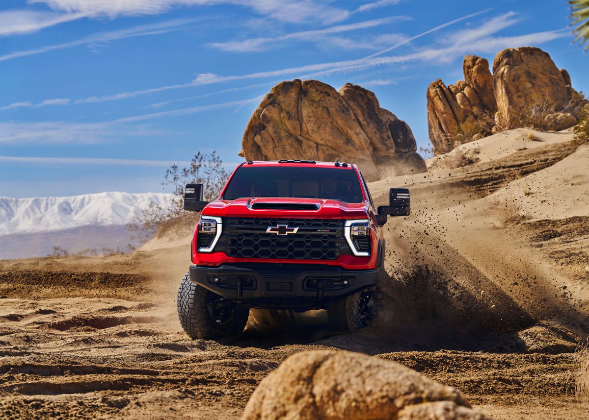 '2024 SILVERADO ZR2 BISON' Poster by Flux Lab | Displate