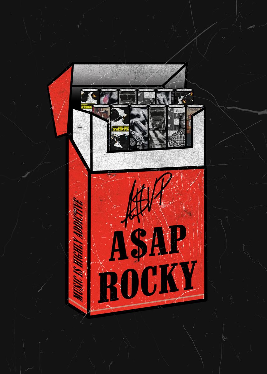 ' ASAP' Poster, picture, metal print, paint by Sienna Ruby | Displate