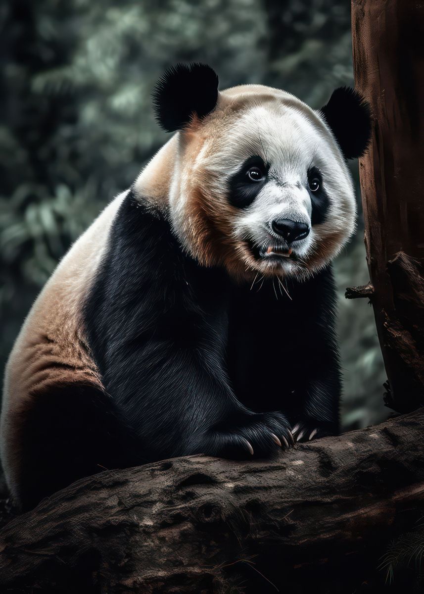 'Peaceful panda' Poster, picture, metal print, paint by Zooscape ...