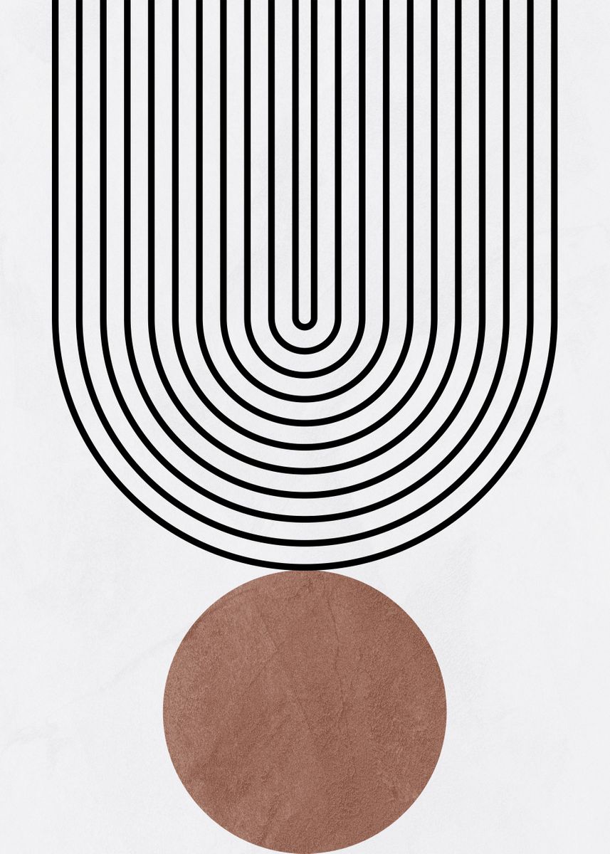 'GEOMETRIC ABSTRACT LINES' Poster by UillianRius | Displate