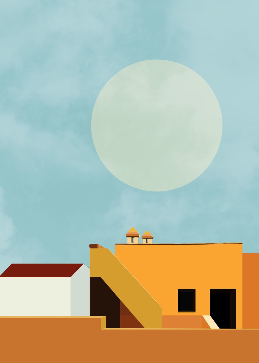 'Somewhere In The South' Poster, picture, metal print, paint by EMJAY ...