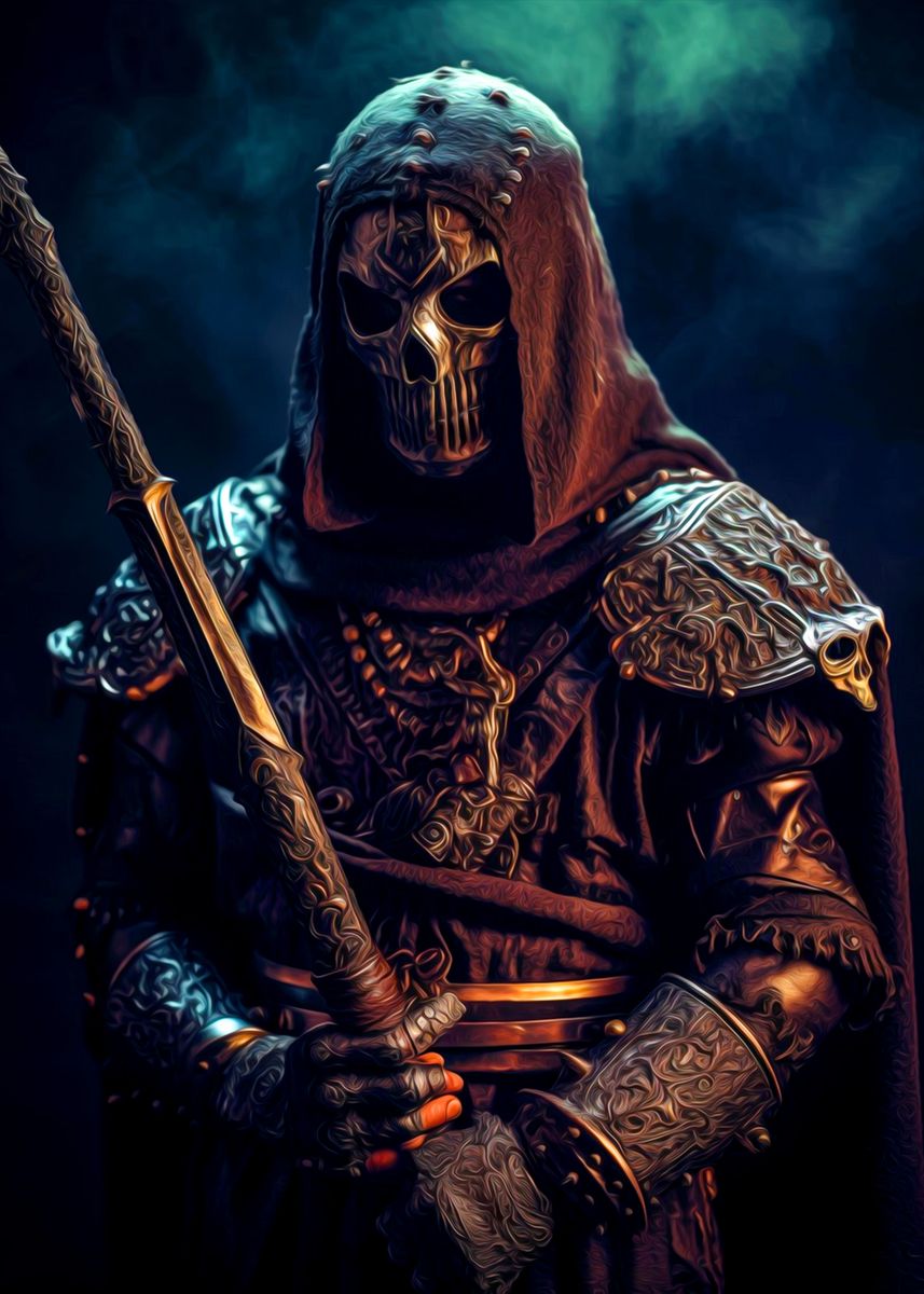 'Demon Warrior' Poster, picture, metal print, paint by vincen pham ...