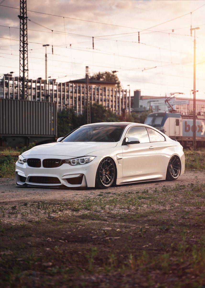 'BMW M4 on AIR' Poster, picture, metal print, paint by Christian Marold ...