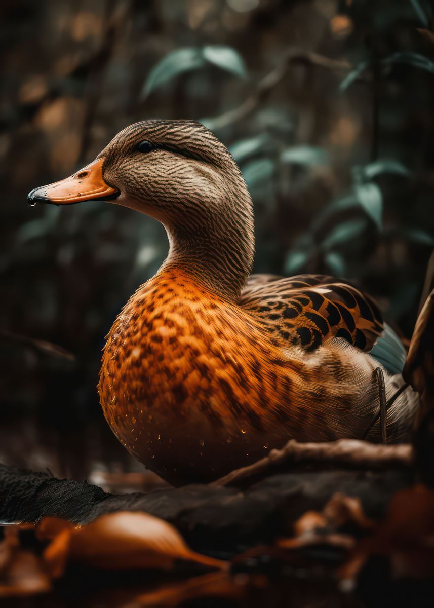 'Beautiful duck' Poster, picture, metal print, paint by Zooscape ...