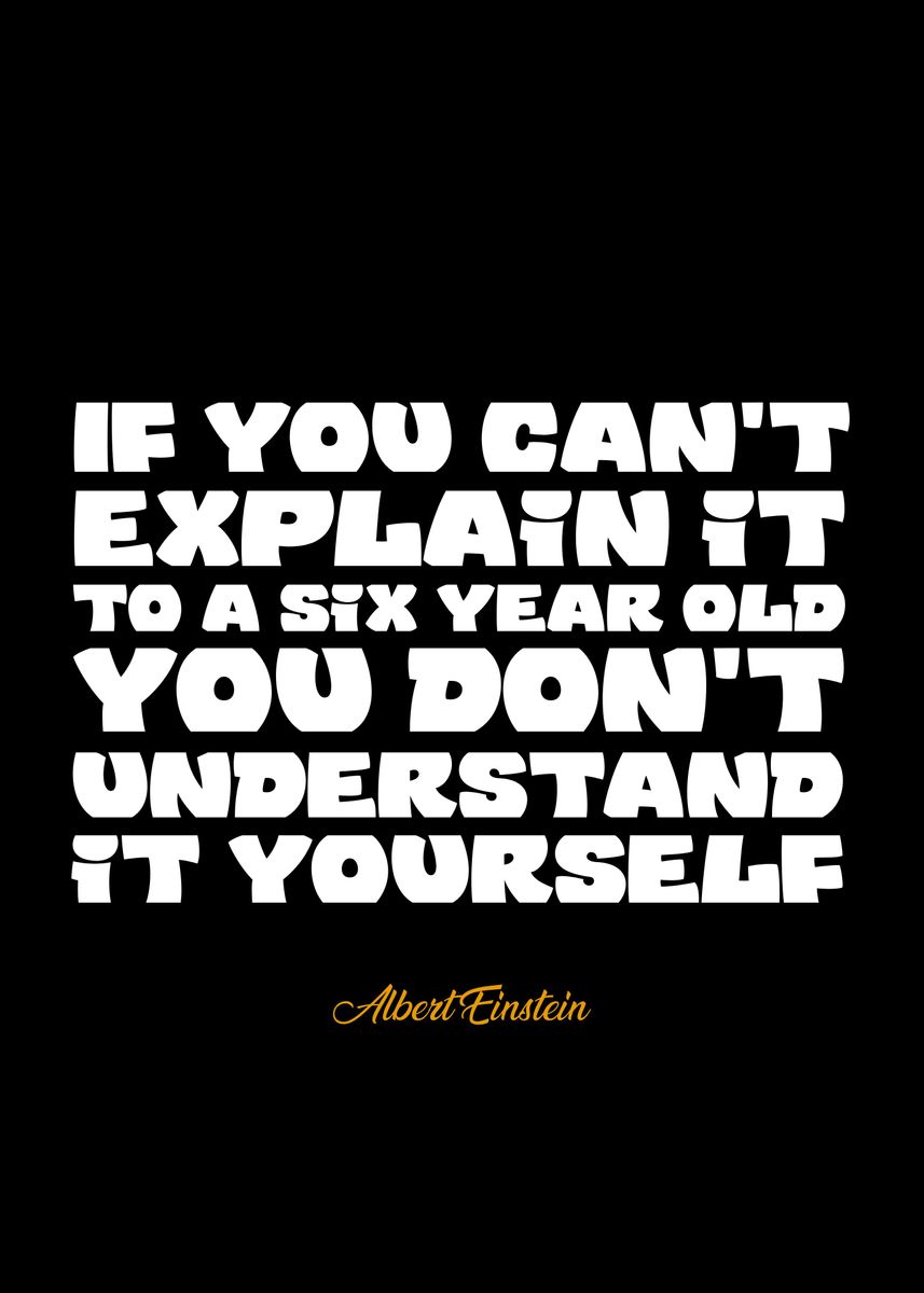 'Albert Einstein ' Poster, picture, metal print, paint by LANZZ | Displate