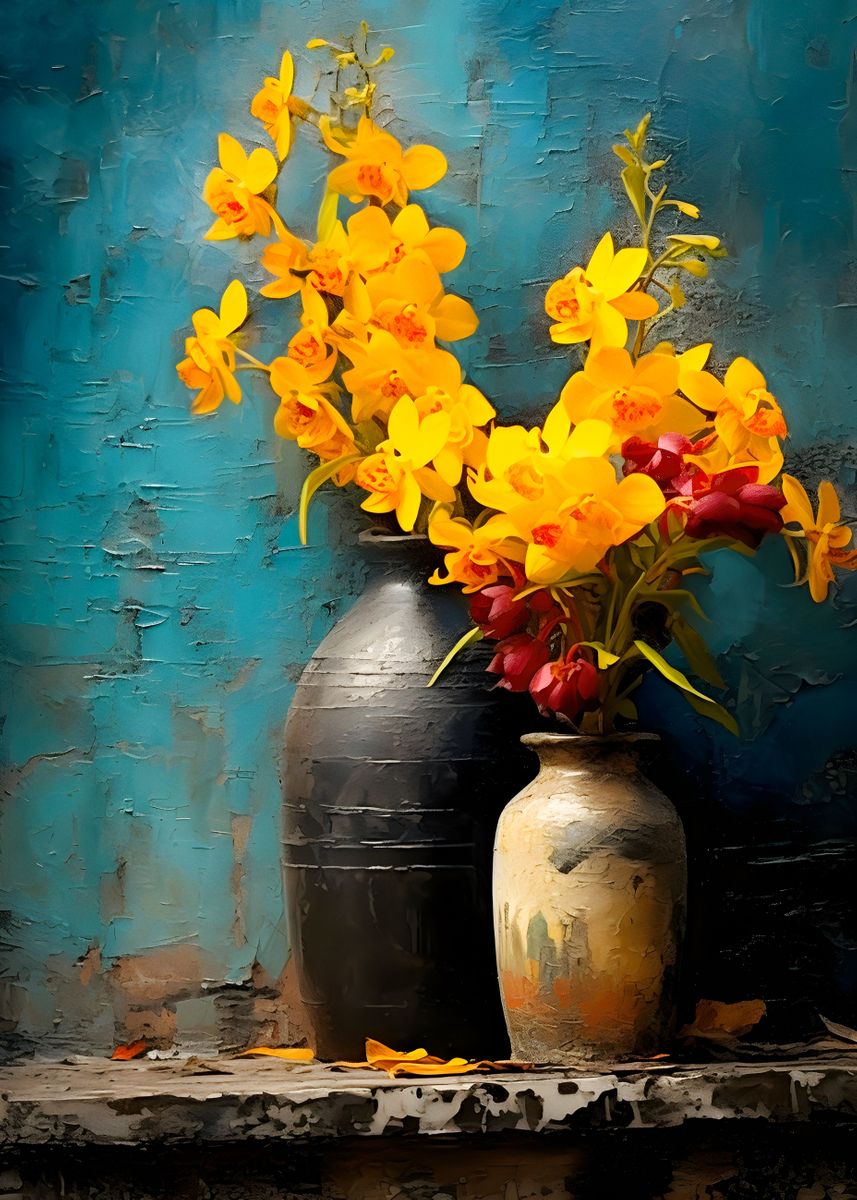 'Rustic Still Life' Poster, picture, metal print, paint by Steel Canvas ...