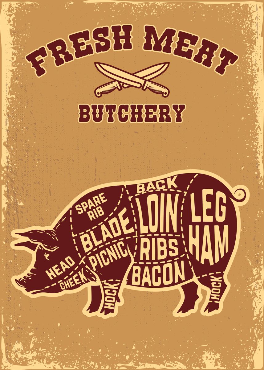 'Fresh meat' Poster by VectorHight | Displate