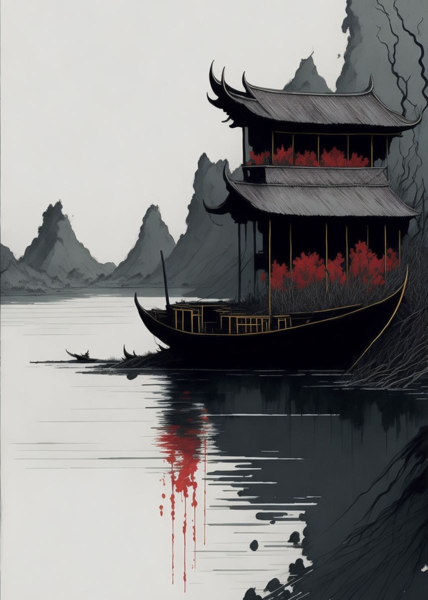 'Chinese Ink Painting' Poster, picture, metal print, paint by Wyld ...