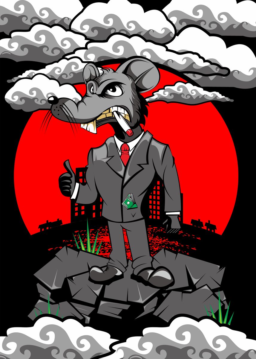 'THE RATS WILL KILL YOU' Poster, picture, metal print, paint by Taufan ...