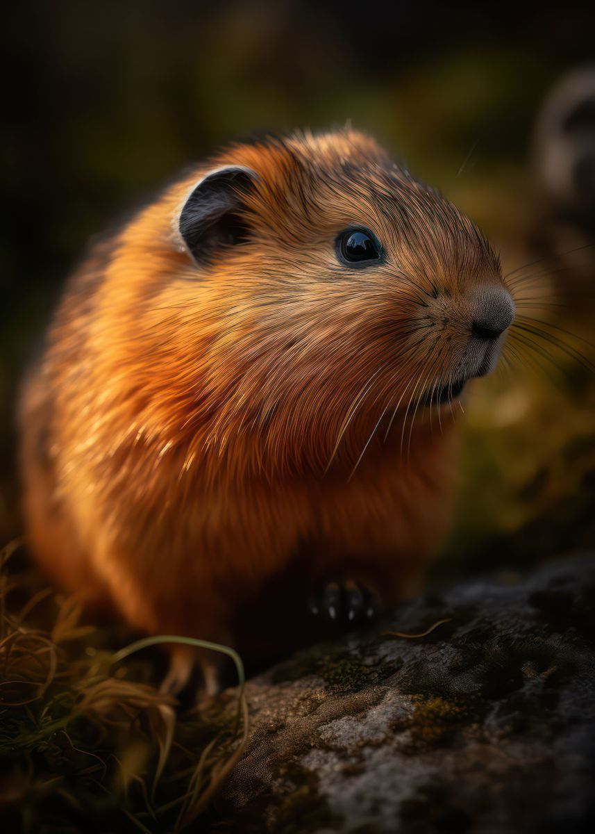 'Adorable lemming' Poster by Zooscape Wildlife | Displate