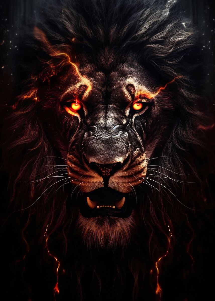 'King of the Jungle' Poster, picture, metal print, paint by Conceptual ...