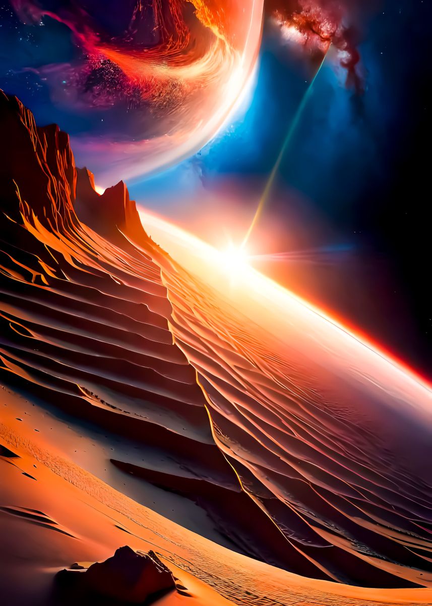 'Cosmic Mirage' Poster, picture, metal print, paint by James Garcia ...