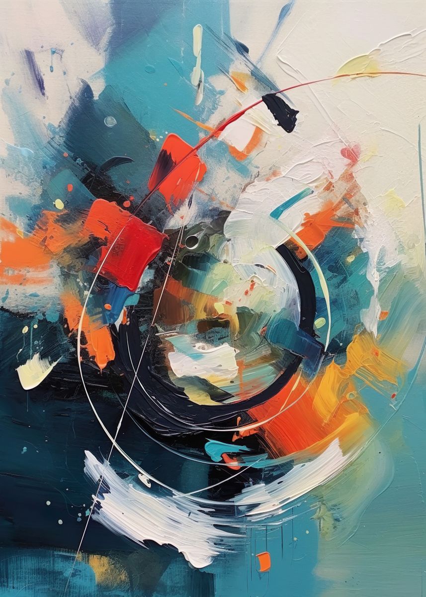 'Painting Abstract Art' Poster, picture, metal print, paint by AyrioArt ...