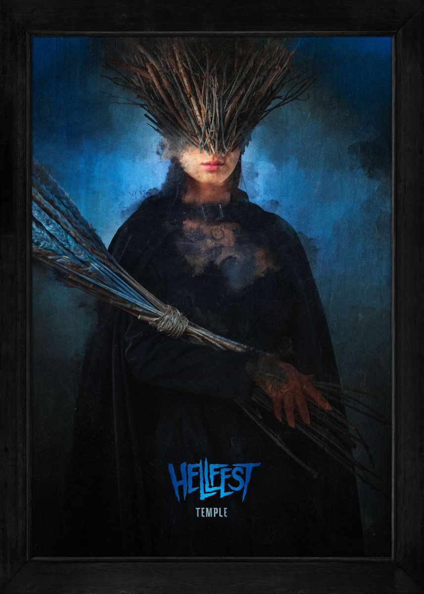 'Temple' Poster, picture, metal print, paint by Hellfest | Displate