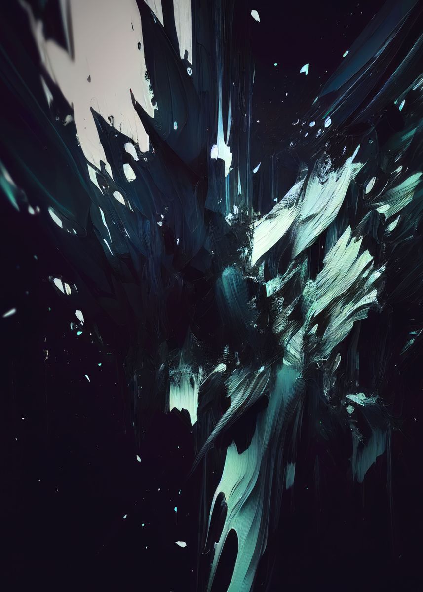'Abstract ice' Poster by MCAshe Art | Displate
