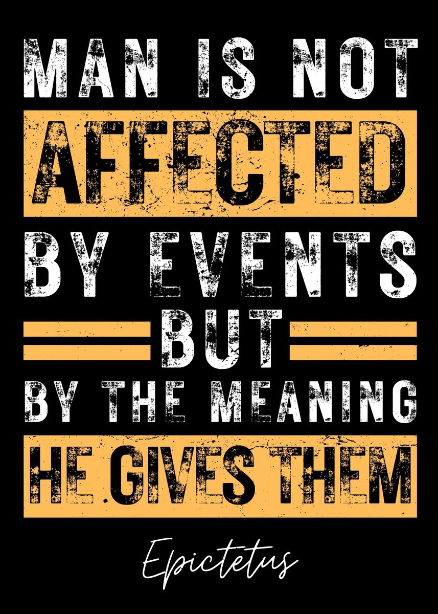 'Epictetus' Poster, picture, metal print, paint by Yess | Displate