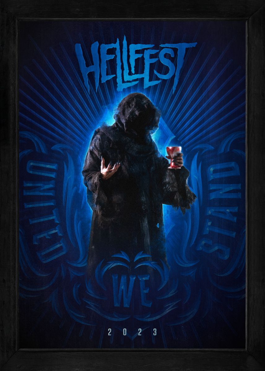 'Death' Poster, picture, metal print, paint by Hellfest | Displate