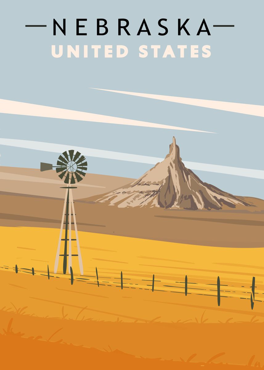 'Nebraska' Poster by Le Thi Thu Hien | Displate