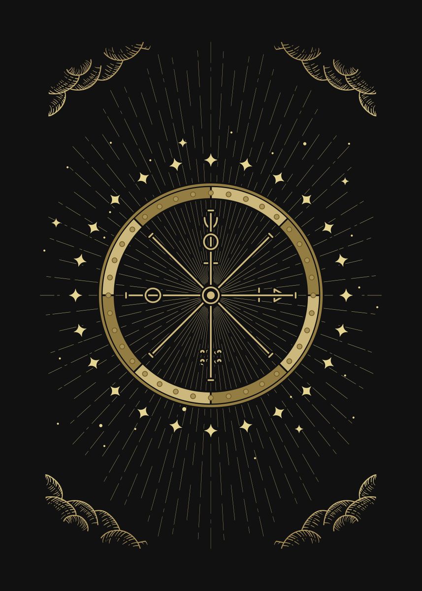 'Wheel of fortune' Poster, picture, metal print, paint by Hasnaa Art ...