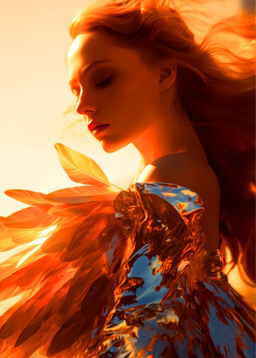 'Beauty' Poster, picture, metal print, paint by thu doan | Displate