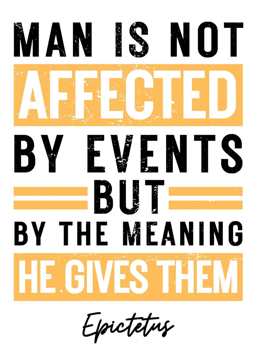 'Epictetus' Poster, picture, metal print, paint by Yess | Displate