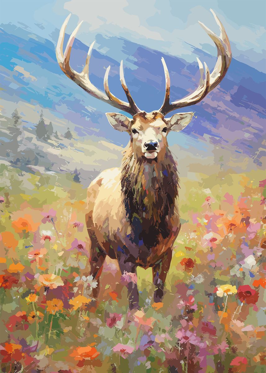 ' American Elk' Poster by Cool Worker | Displate
