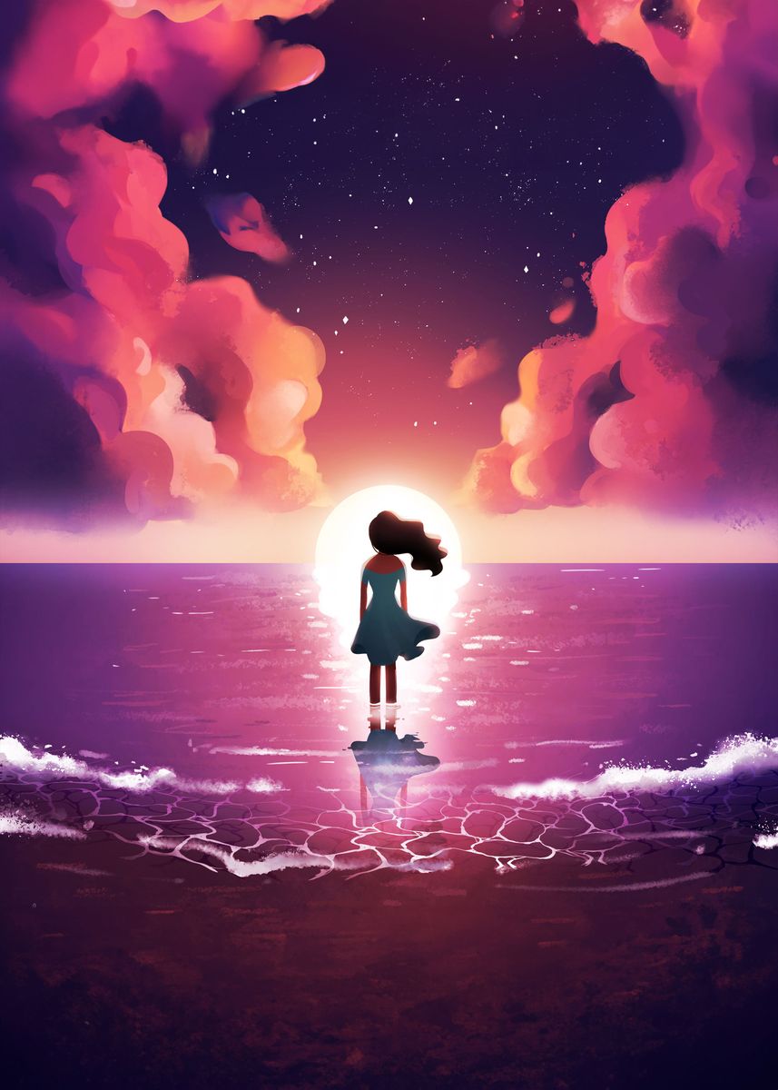 'Lullaby' Poster, picture, metal print, paint by YOHA | Displate