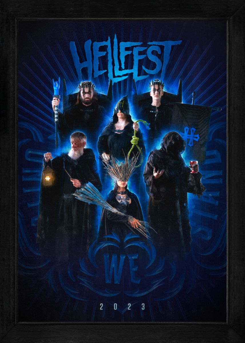 'Ensemble' Poster, picture, metal print, paint by Hellfest | Displate