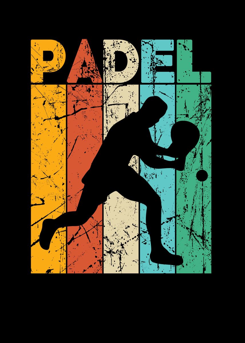 'Padel Tennis Paddle' Poster, picture, metal print, paint by Carlo ...
