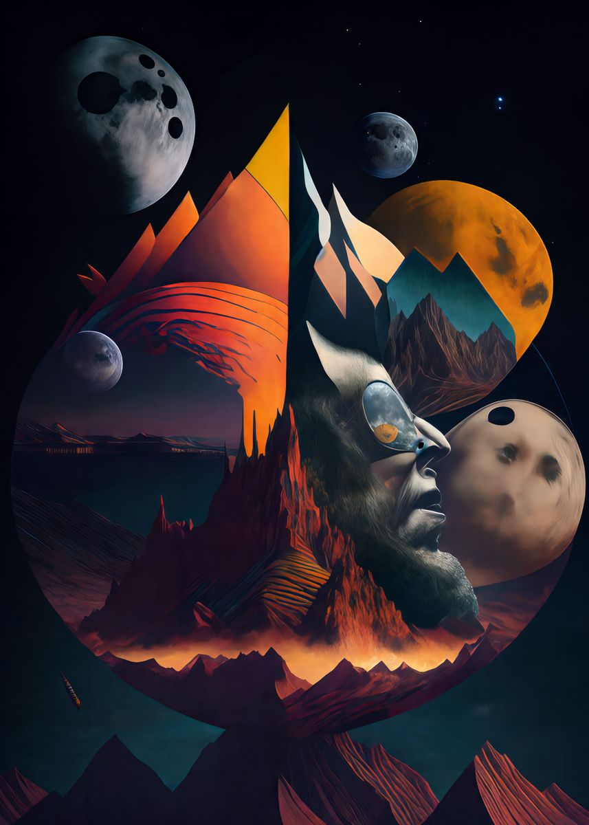 'Art Collage Surrealism' Poster by Rizky Irawan | Displate