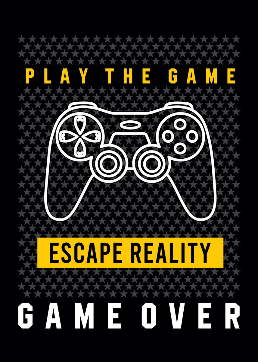 'GAME OVER' Poster, picture, metal print, paint by Japanese art best ...