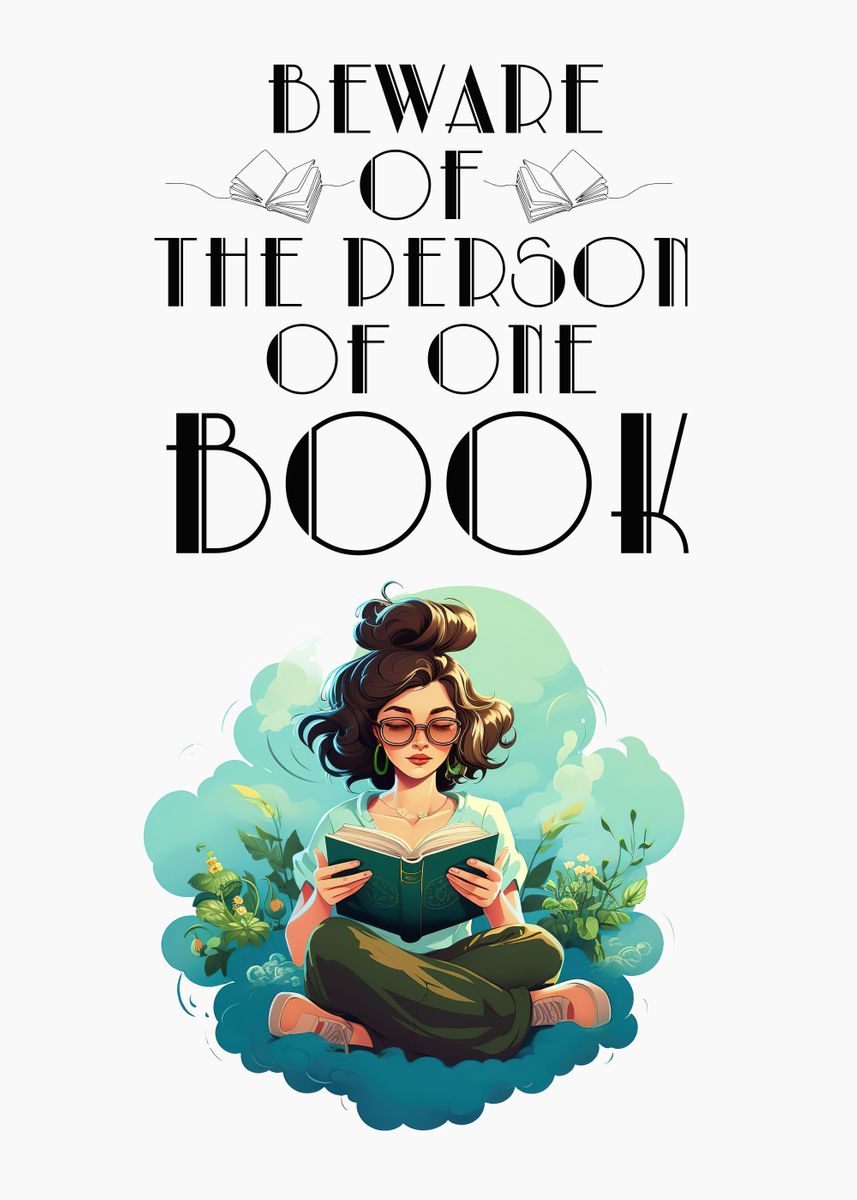 'Girl Reading Book Healing' Poster by Saka Kzaki | Displate