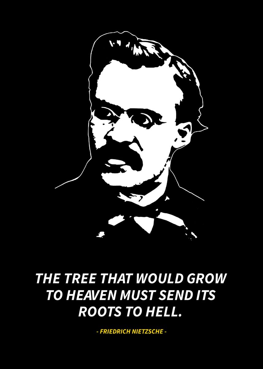 'Friedrich Nietzsche quotes' Poster, picture, metal print, paint by ...