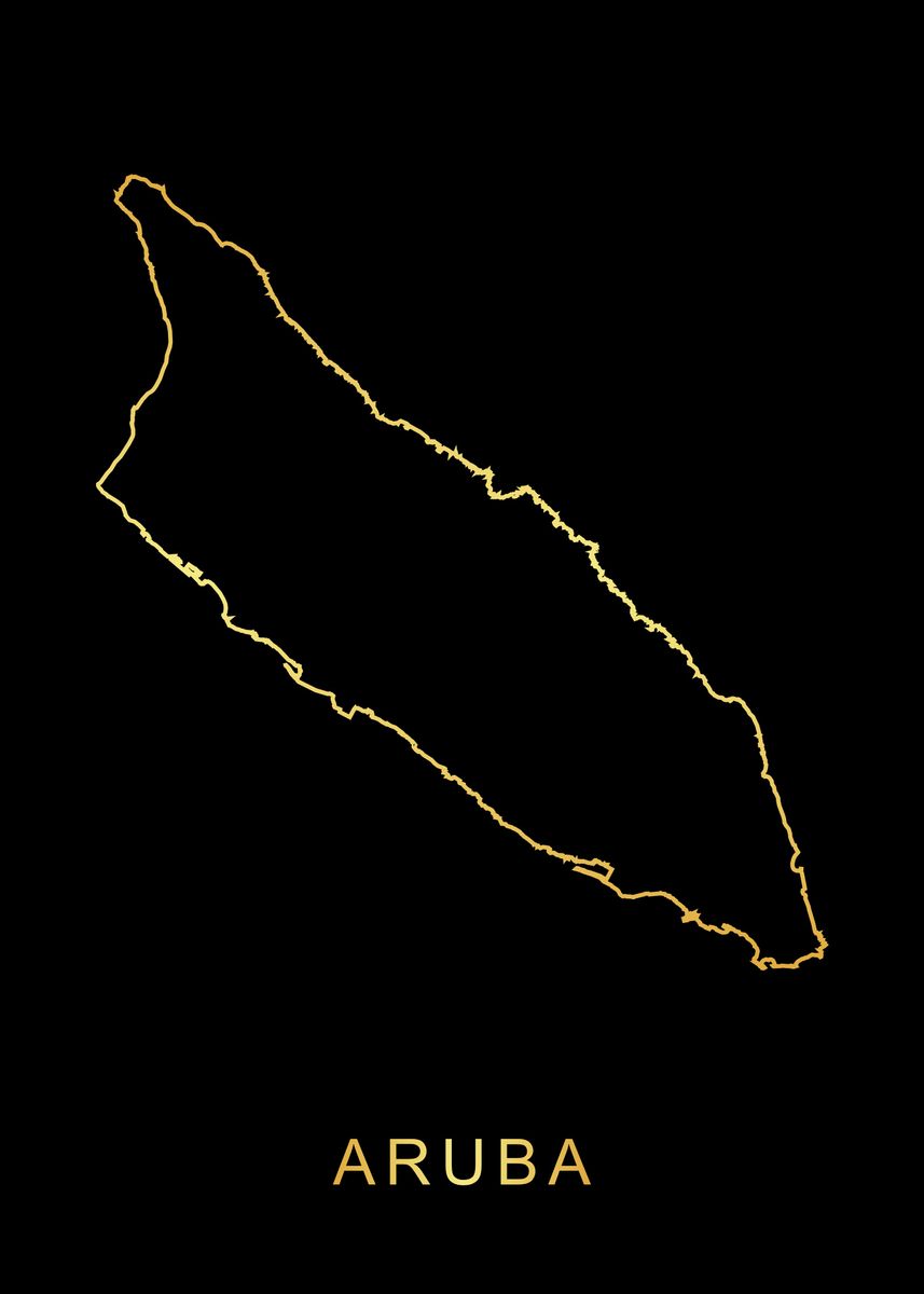 'Aruba' Poster, picture, metal print, paint by Deeo | Displate