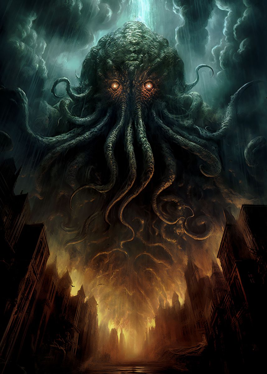 'Cthulhu' Poster, picture, metal print, paint by The creative Hub ...