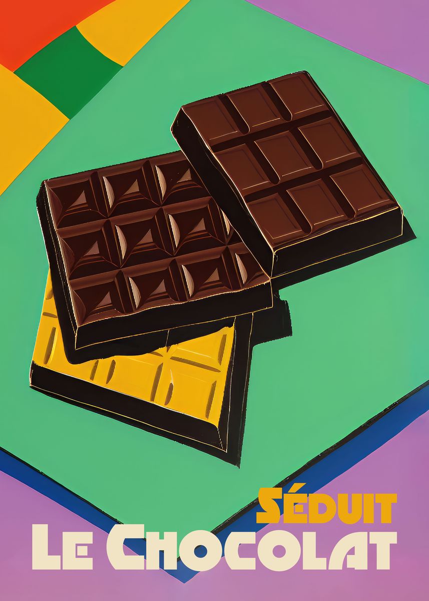 'Vintage Chocolate' Poster by BluePinkPanther | Displate