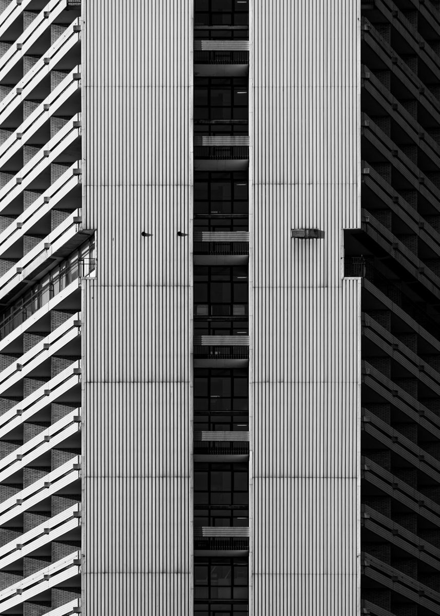 'Symmetry architecture ' Poster, picture, metal print, paint by ...