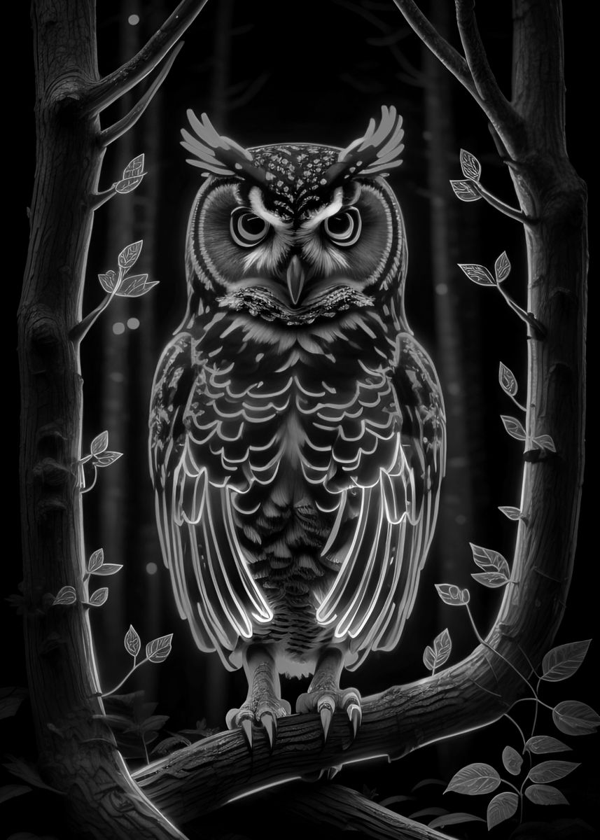 'animal neon light ' Poster by zuzuzu | Displate