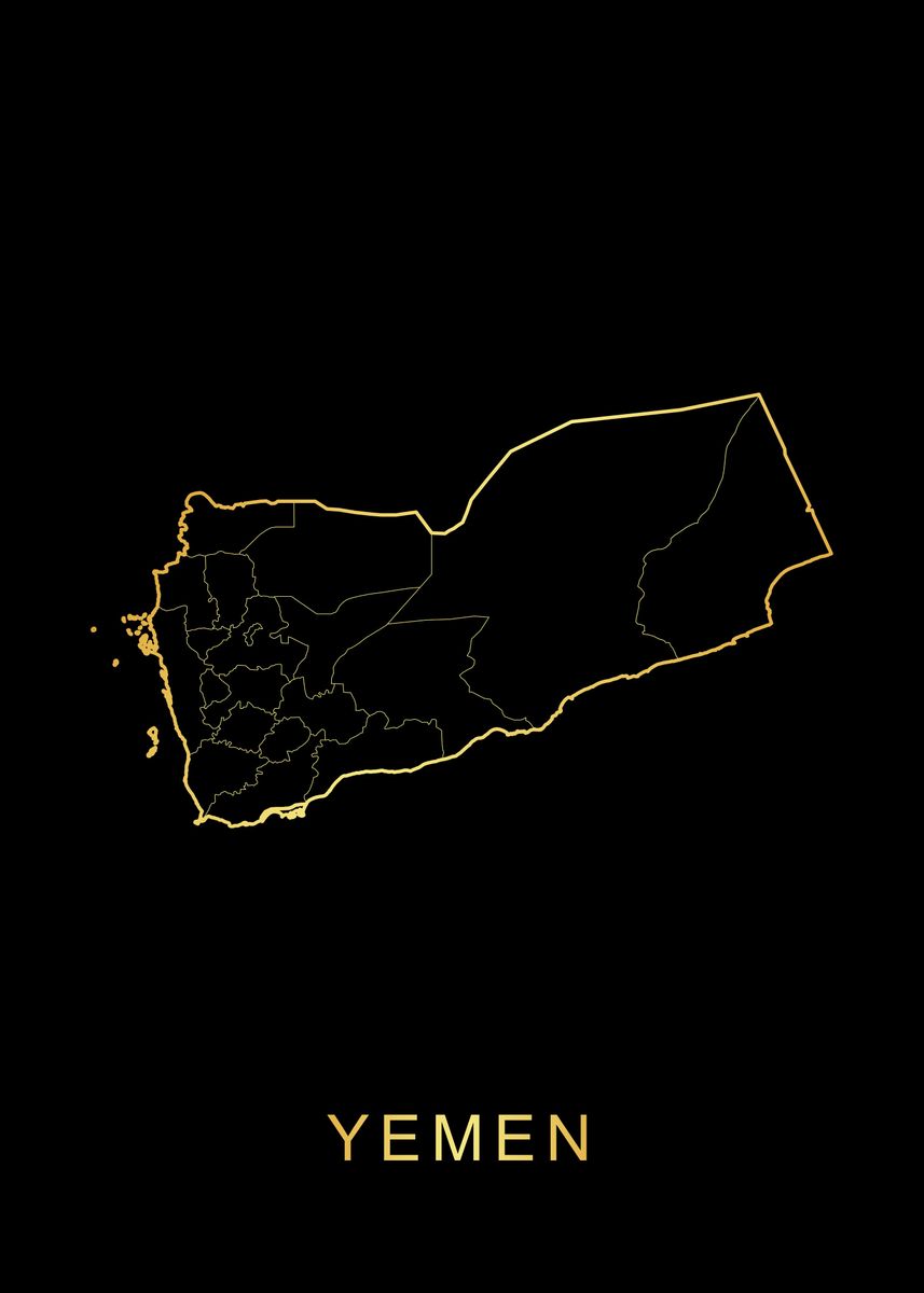 'Yemen' Poster, picture, metal print, paint by Deeo | Displate