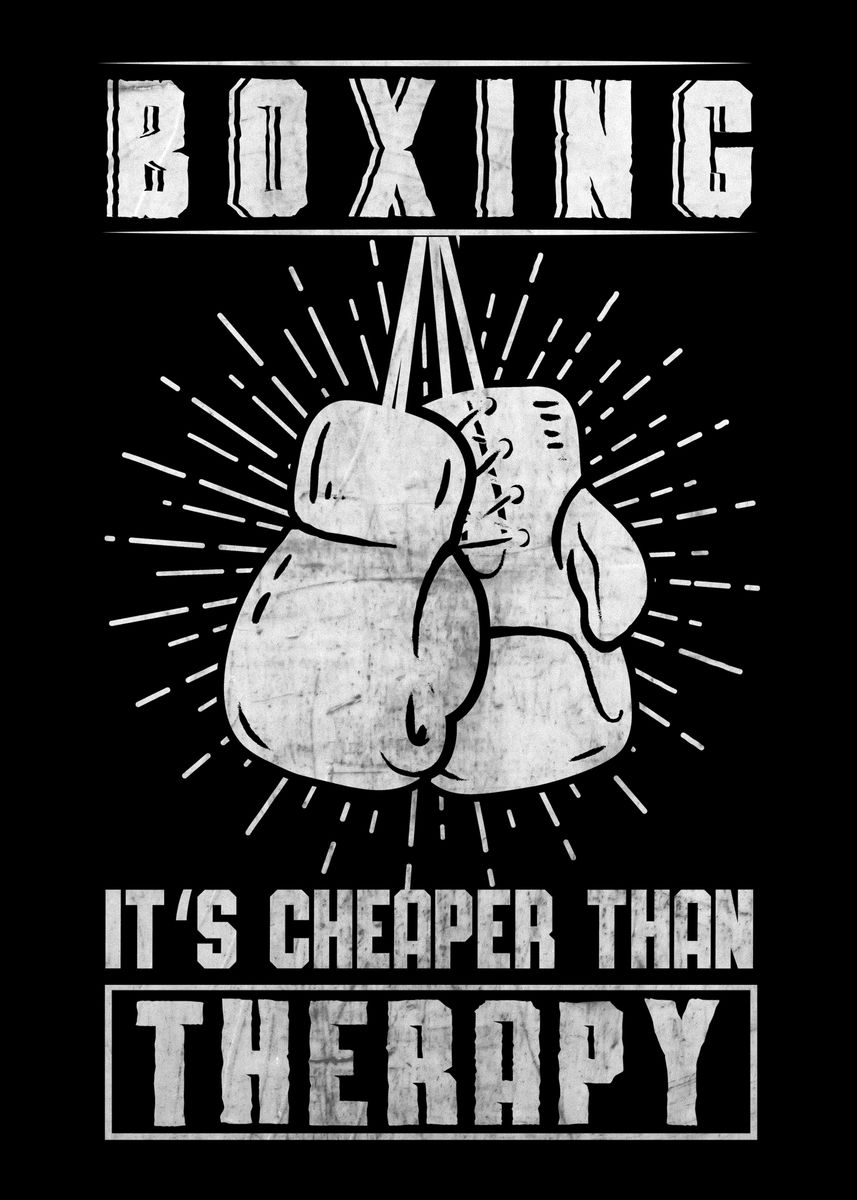 'Boxing Humor Men' Poster, picture, metal print, paint by ...