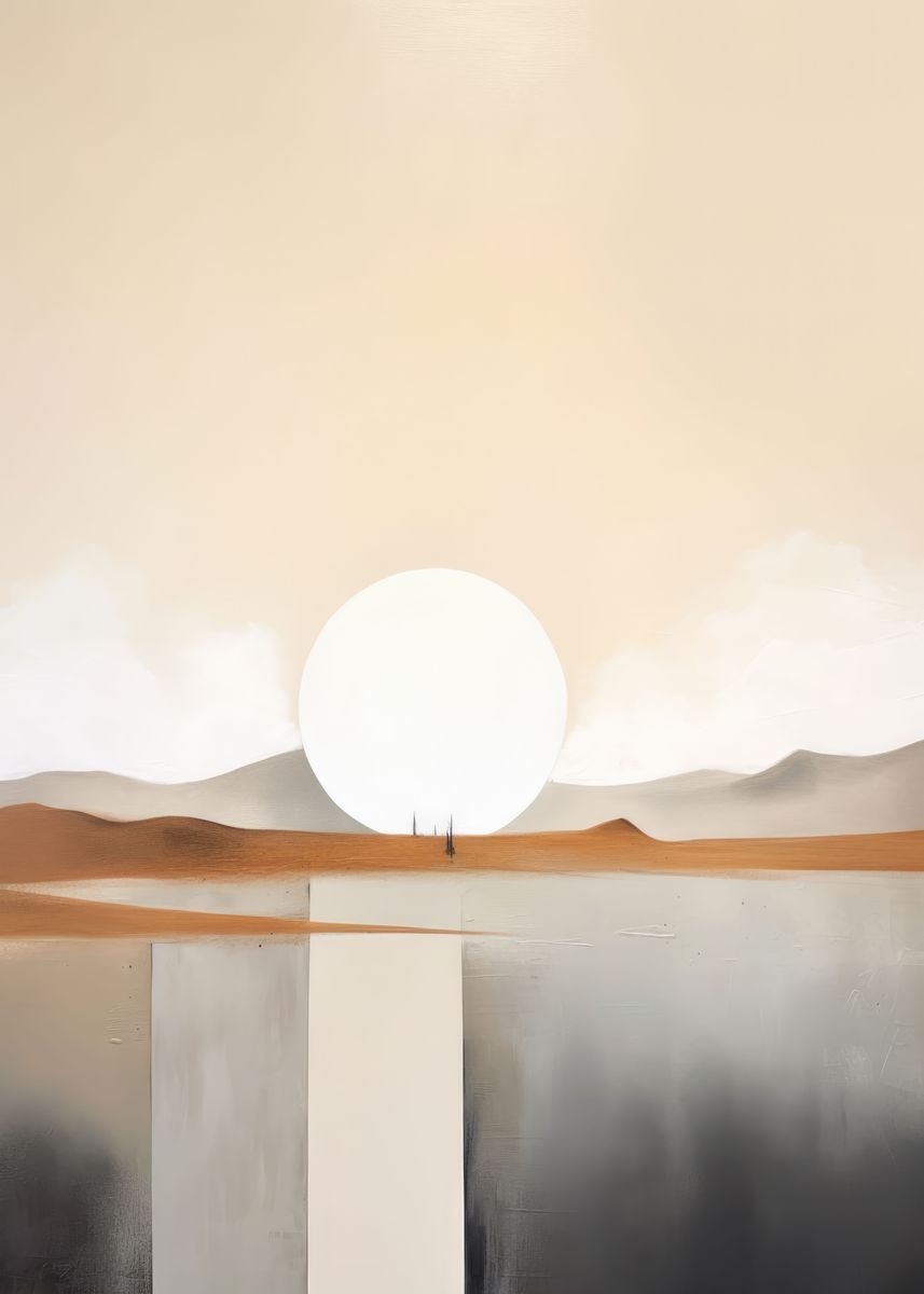 'Abstract Horizon' Poster by JON HUGHES | Displate